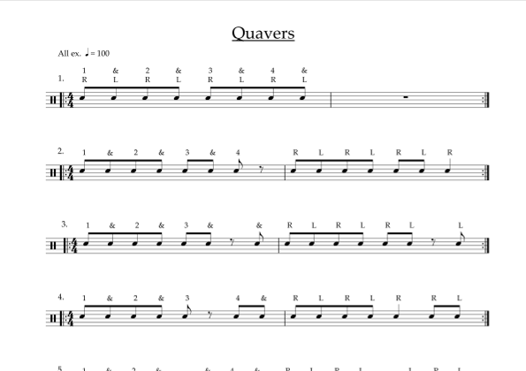 Quavers by Alex Mott Sheet Music for Educational Method at Sheet Music ...