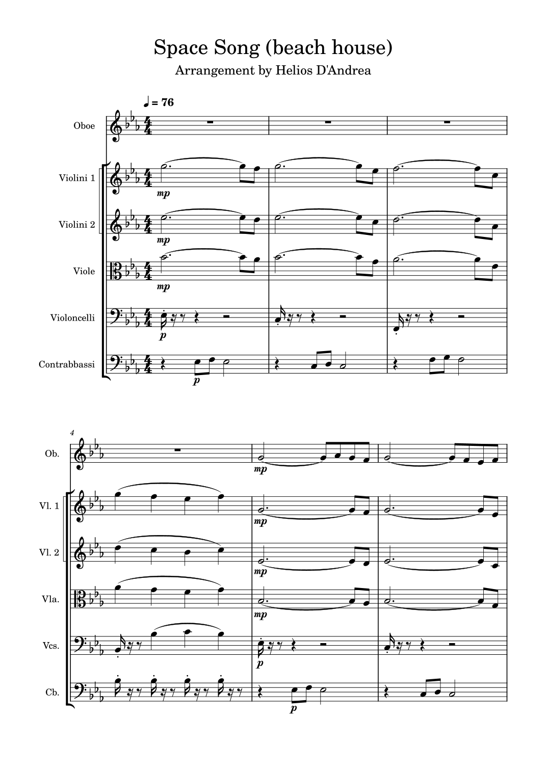 Space Song (arr. Helios D'Andrea) by Alex Kristian Scally Sheet Music ...