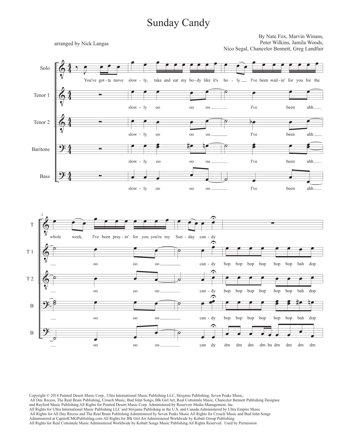 Sunday Candy (arr. Nick Langas) by Donnie Trumpet & The Social ...