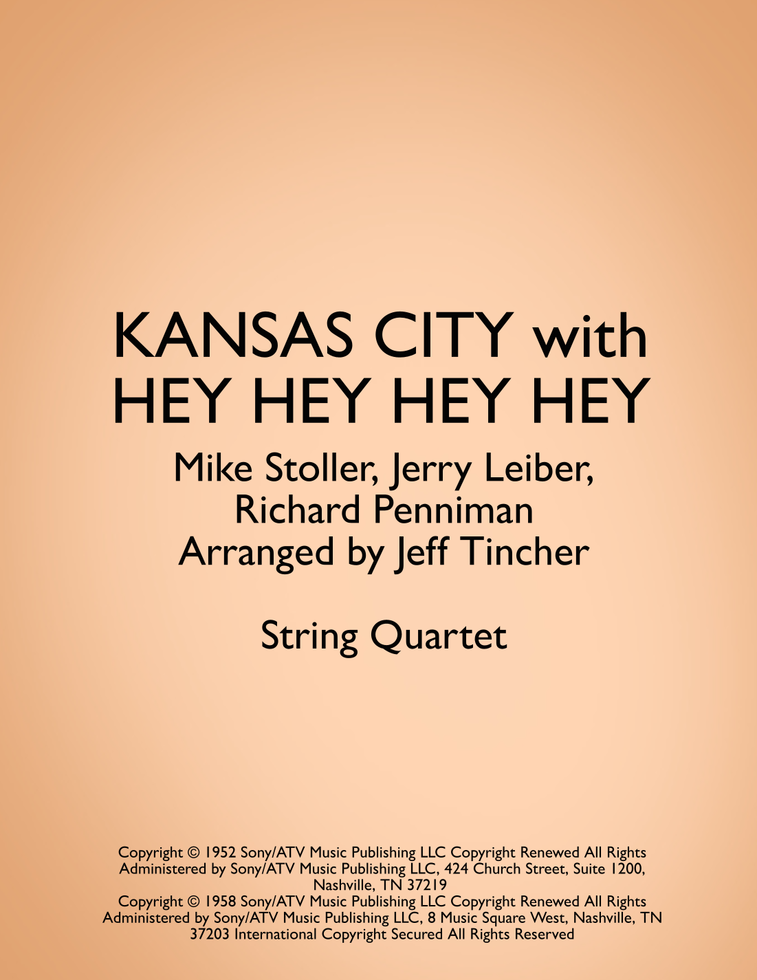 Medley: Kansas City with Hey Hey Hey Hey (arr. Jeff Tincher) by Jeff ...