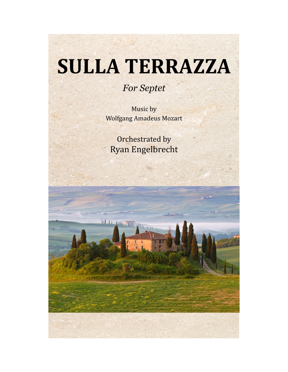 Sulla Terrazza (arr. Ryan Engelbrecht) by Wolfgang Mozart Sheet Music ...