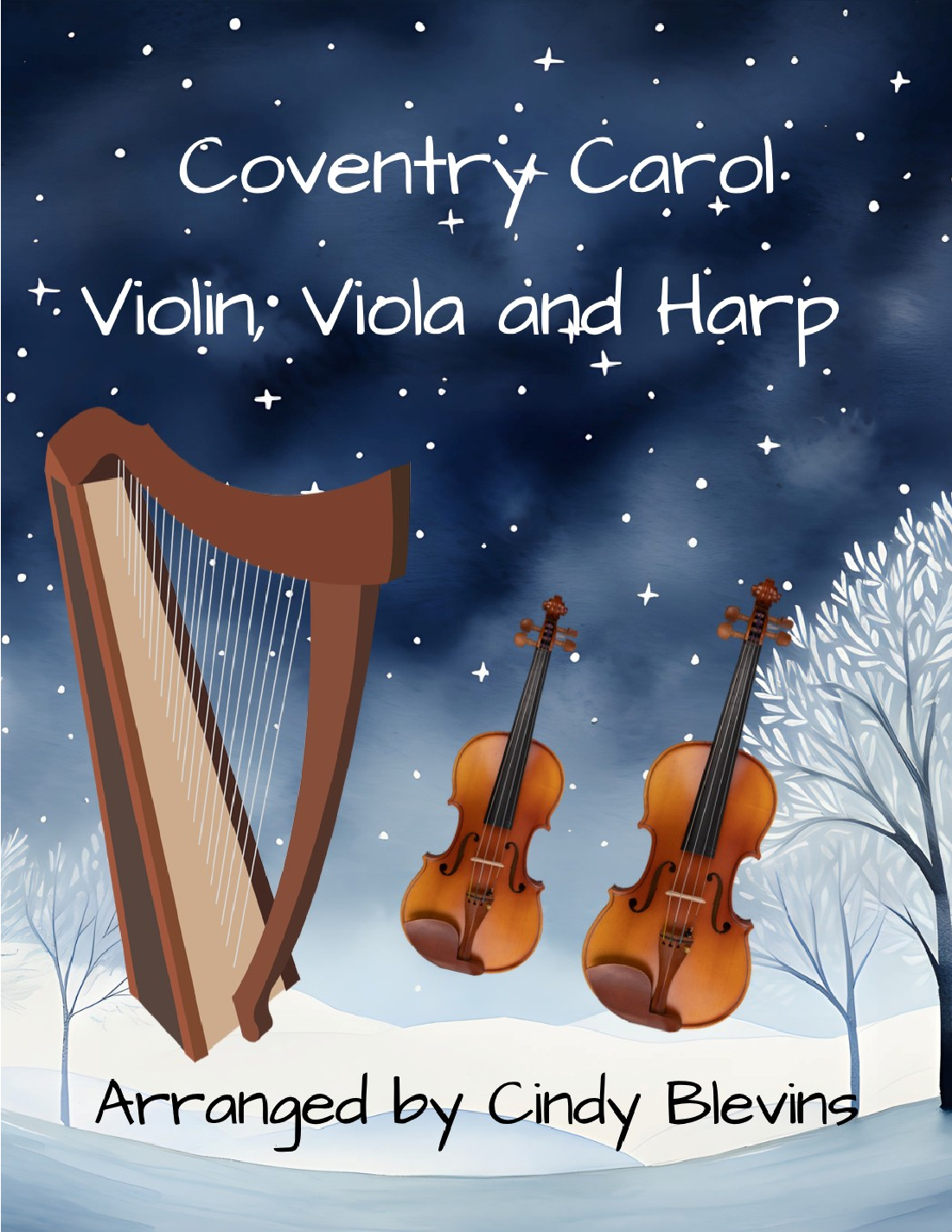 Coventry Carol, for Violin, Viola and Harp (arr. Cindy Blevins) by ...