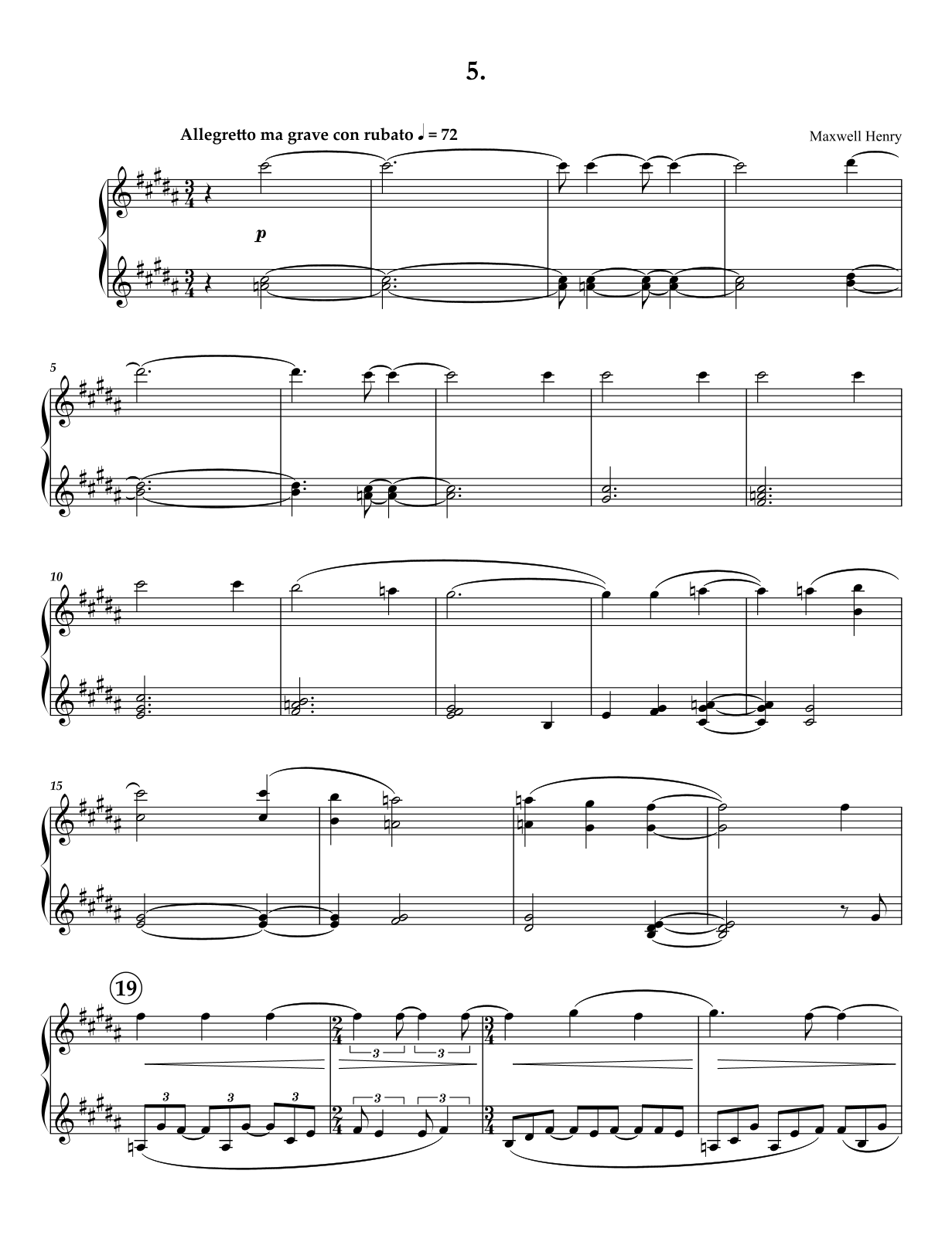 Another World in the Dark no. 5 by Maxwell Henry Sheet Music for ...