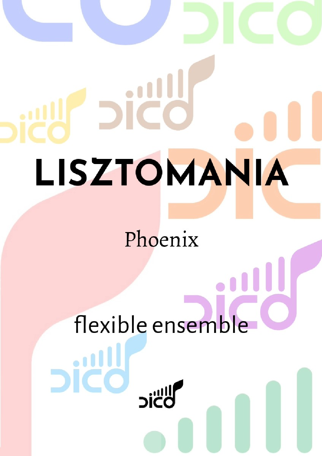 Lisztomania (arr. Dico) by Phoenix Sheet Music for Performance Ensemble ...