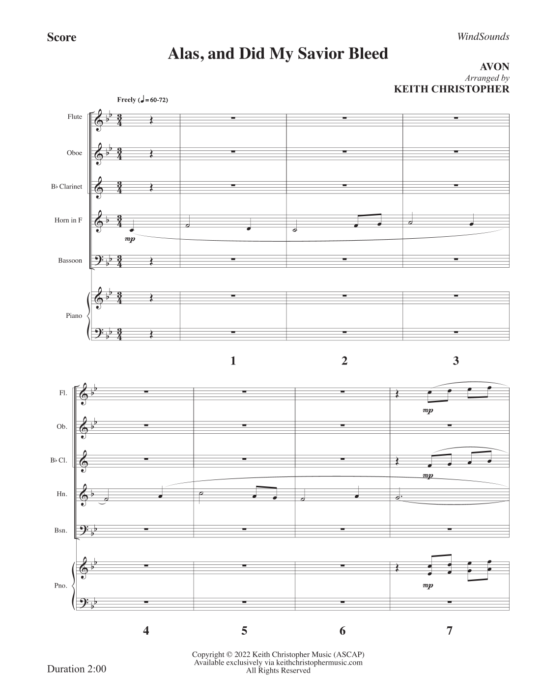 WindSounds Volume 2 Woodwinds Lent/Easter (arr. Keith Christopher) by ...
