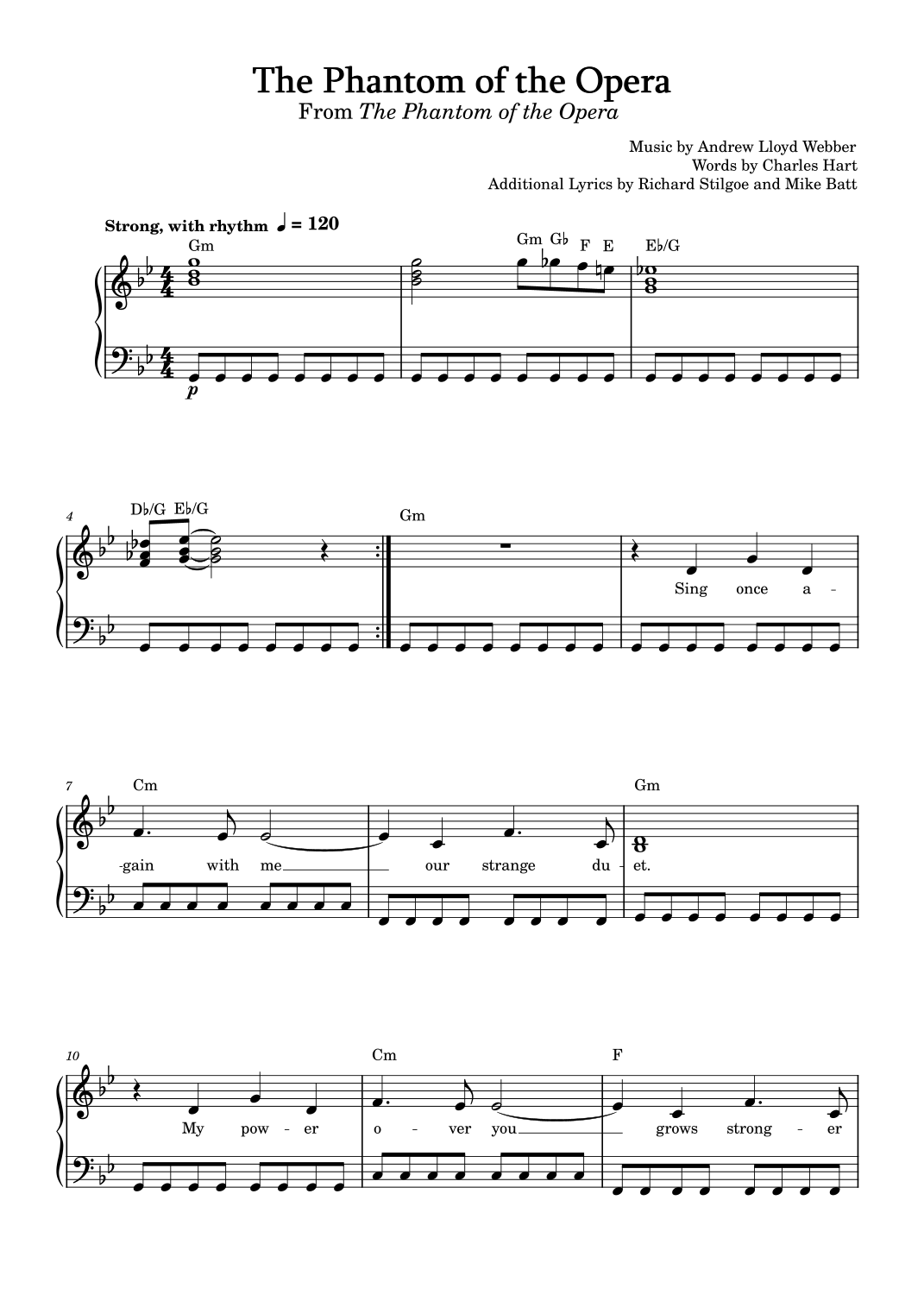 The Phantom of the Opera (arr. Warren K.) por Andrew Lloyd Webber ...
