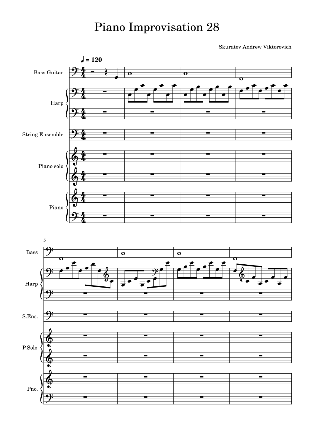 Piano Improvisation 28 by Skuratov Andrew Viktorovich Sheet Music for Full Orchestra at Sheet ...