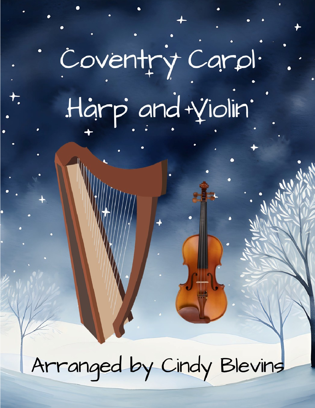 Coventry Carol, for Harp and Violin (arr. Cindy Blevins) by English ...