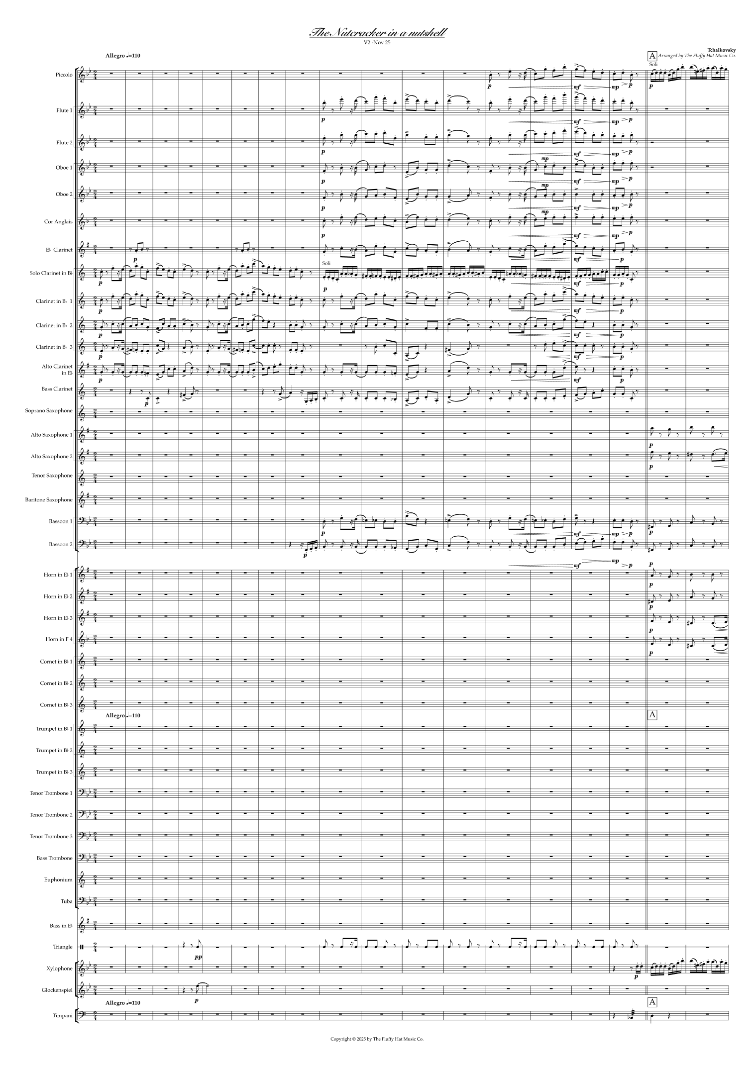 The Nutcracker in a nutshell (arr. The Fluffy Hat Music Co.) by ...