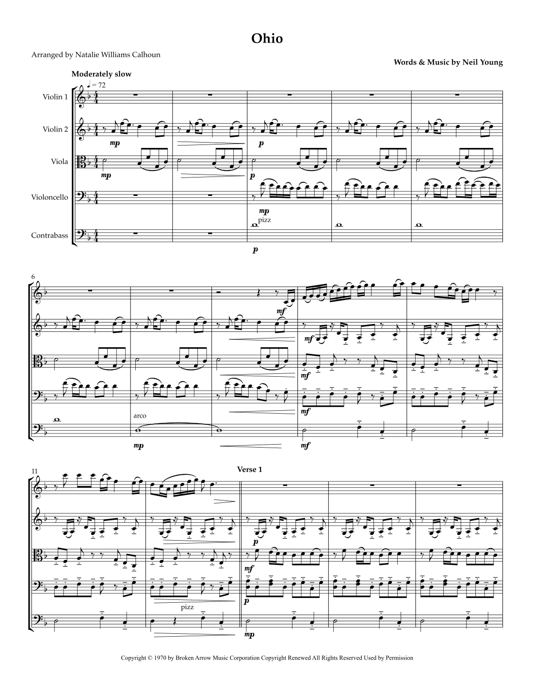 Ohio (arr. Natalie Williams Calhoun) by Crosby, Stills, Nash & Young ...