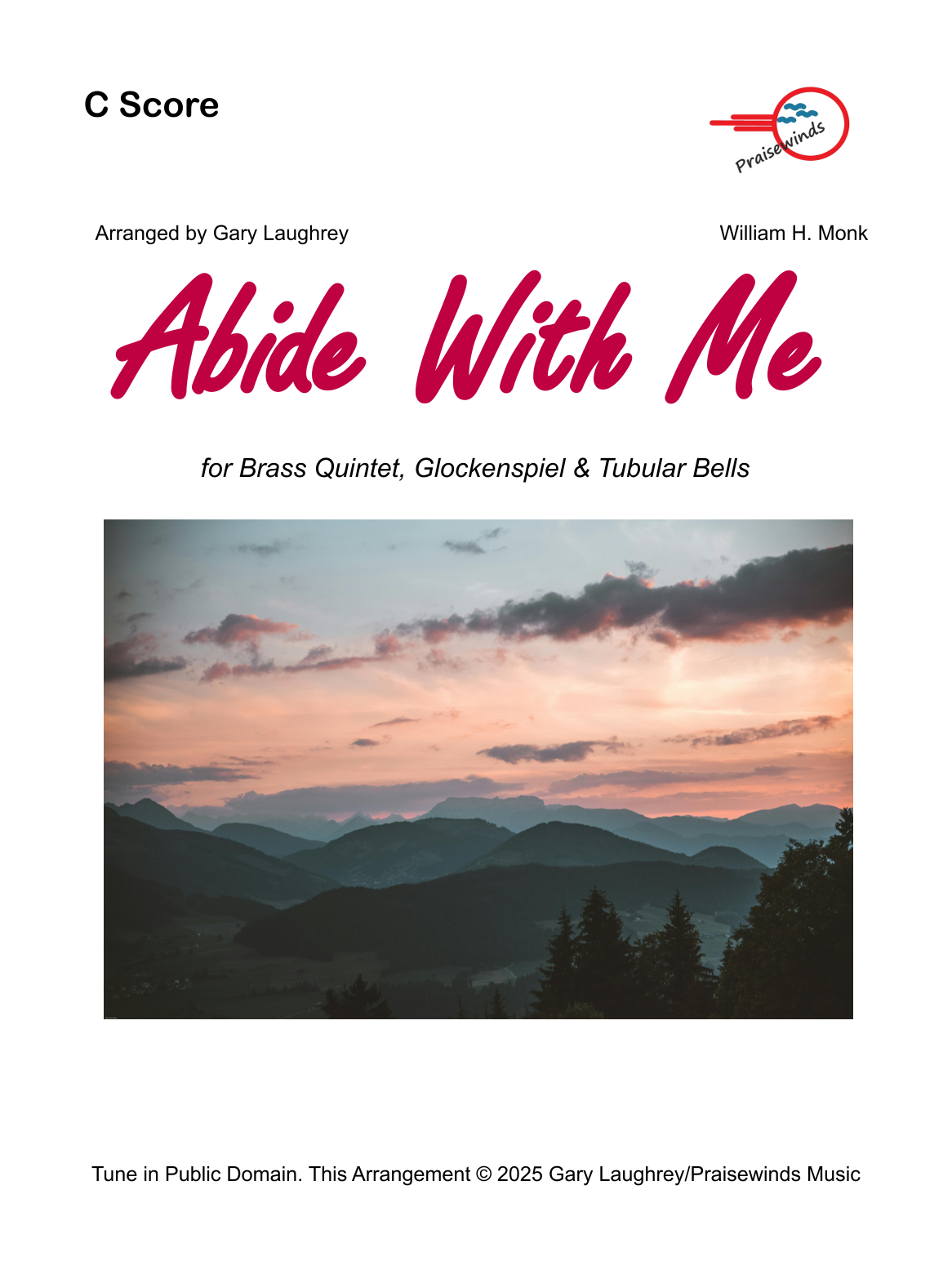 Abide With Me (arr. Gary Laughrey) by William H. Monk Sheet Music for ...