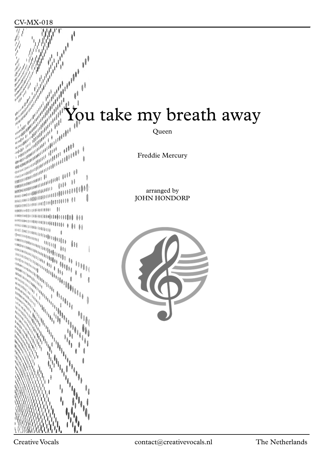 You Take My Breath Away (arr. John Hondorp) by Queen Sheet Music for 5 ...