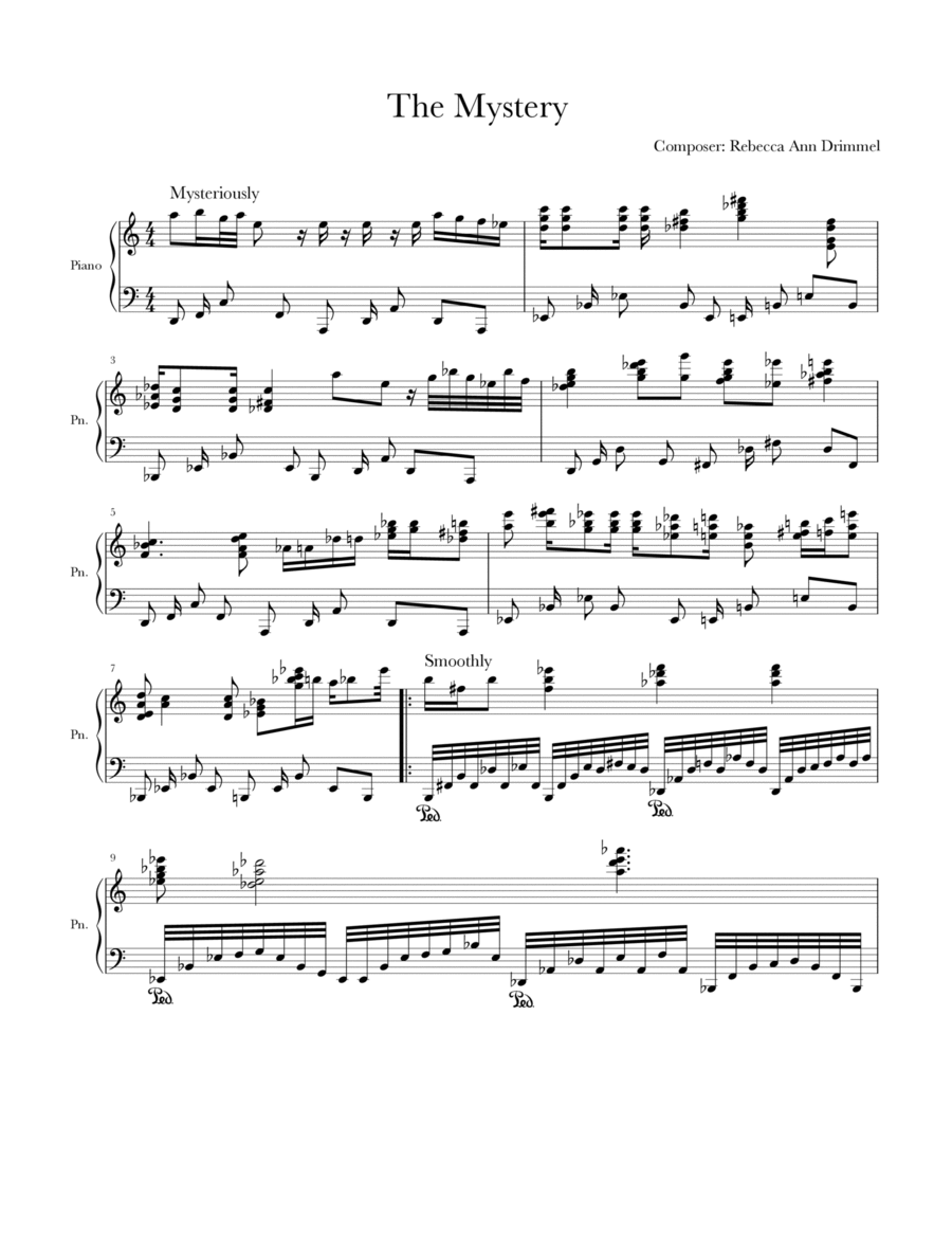 The Mystery (Piano Solo) Sheet Music | Rebecca Drimmel | Piano Solo