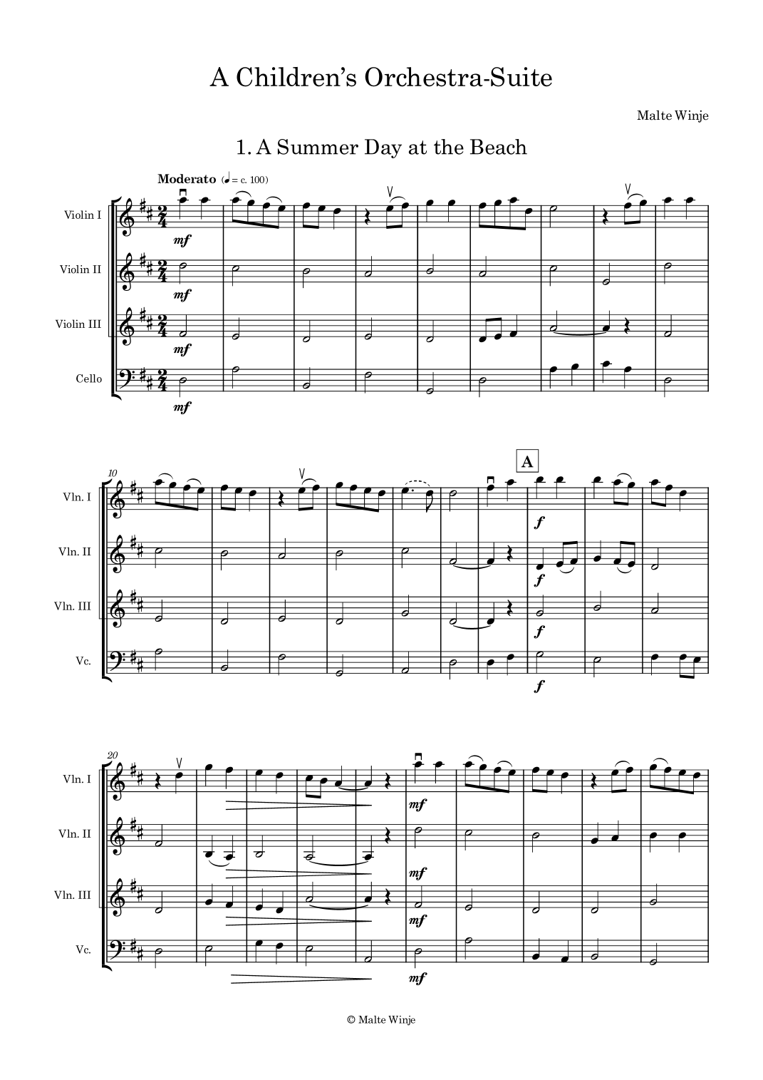 A Children's Orchestra-Suite part 2: Playing on the Beach by Malte ...