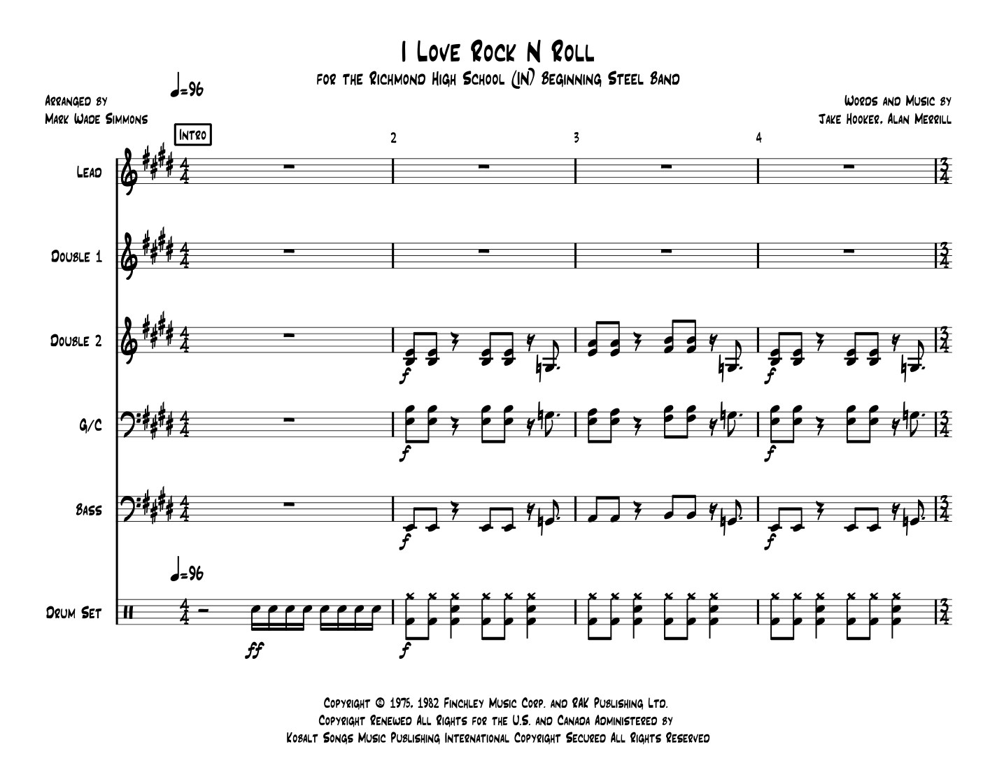 I Love Rock 'n Roll (arr. Mark Wade Simmons) by Joan Jett & The ...