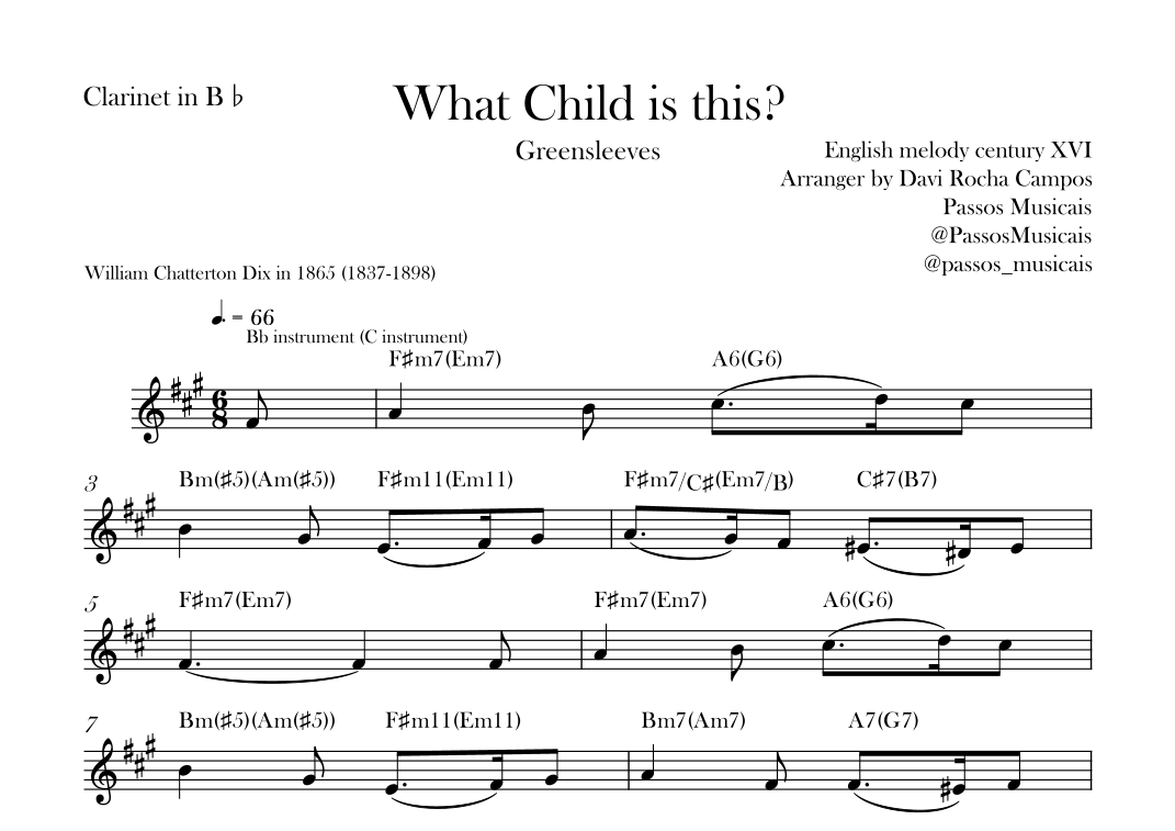 What Child is this? (Greensleeves) (arr. Davi Rocha Campos) by Davi ...