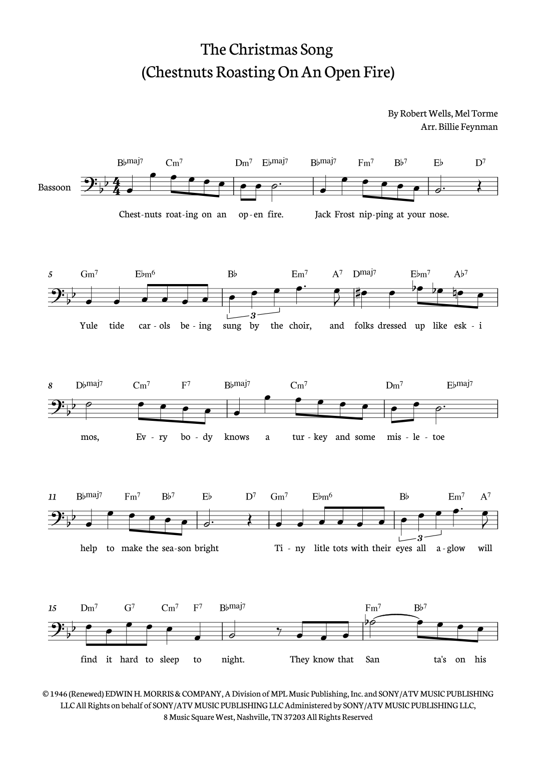 The Christmas Song (Chestnuts Roasting On An Open Fire) (arr. Billie ...