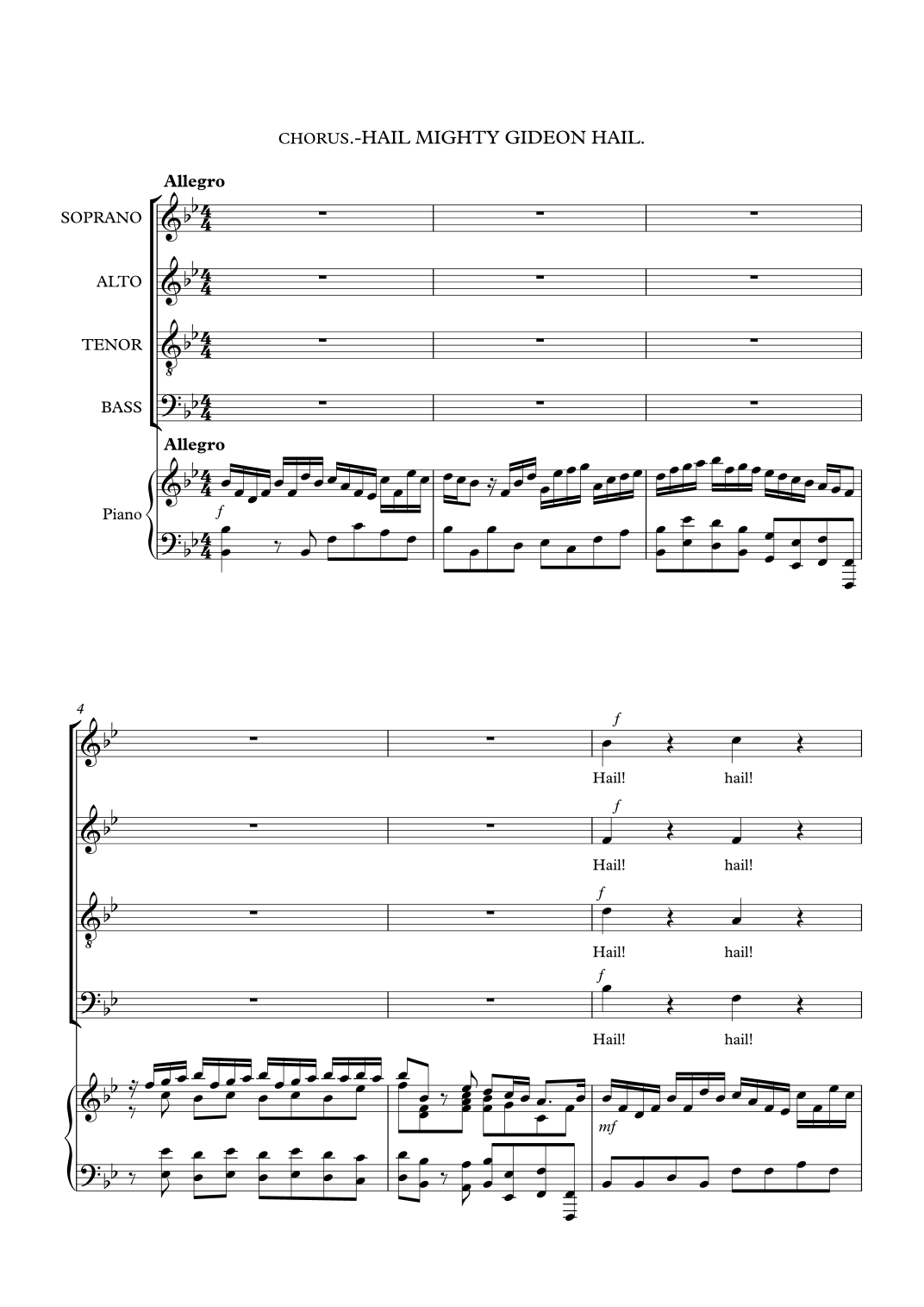 HAIL MIGHTY GIDEON by Wilfred Morris Otunigbe Sheet Music for SATB ...