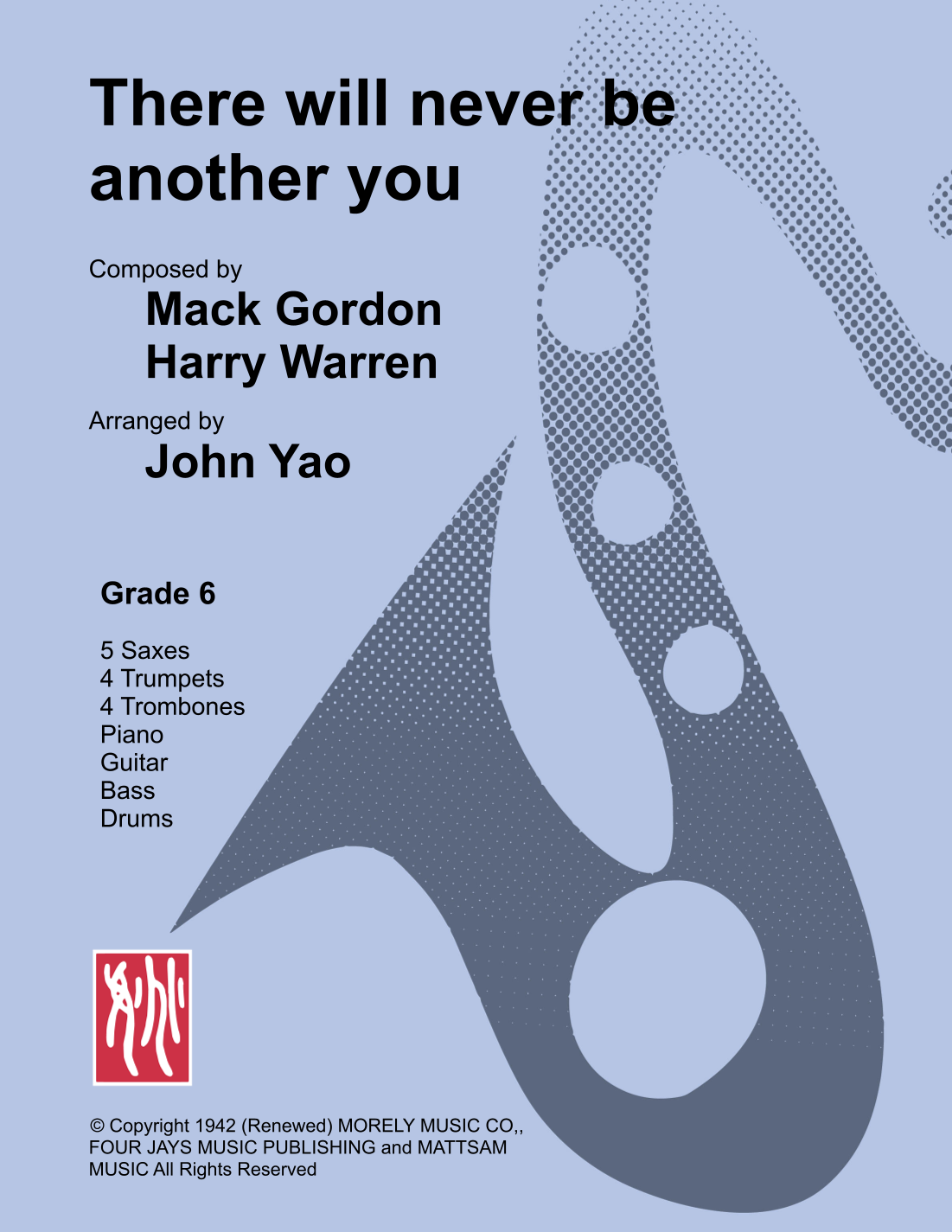 There Will Never Be Another You (arr. John Yao) by Andy Williams Sheet ...