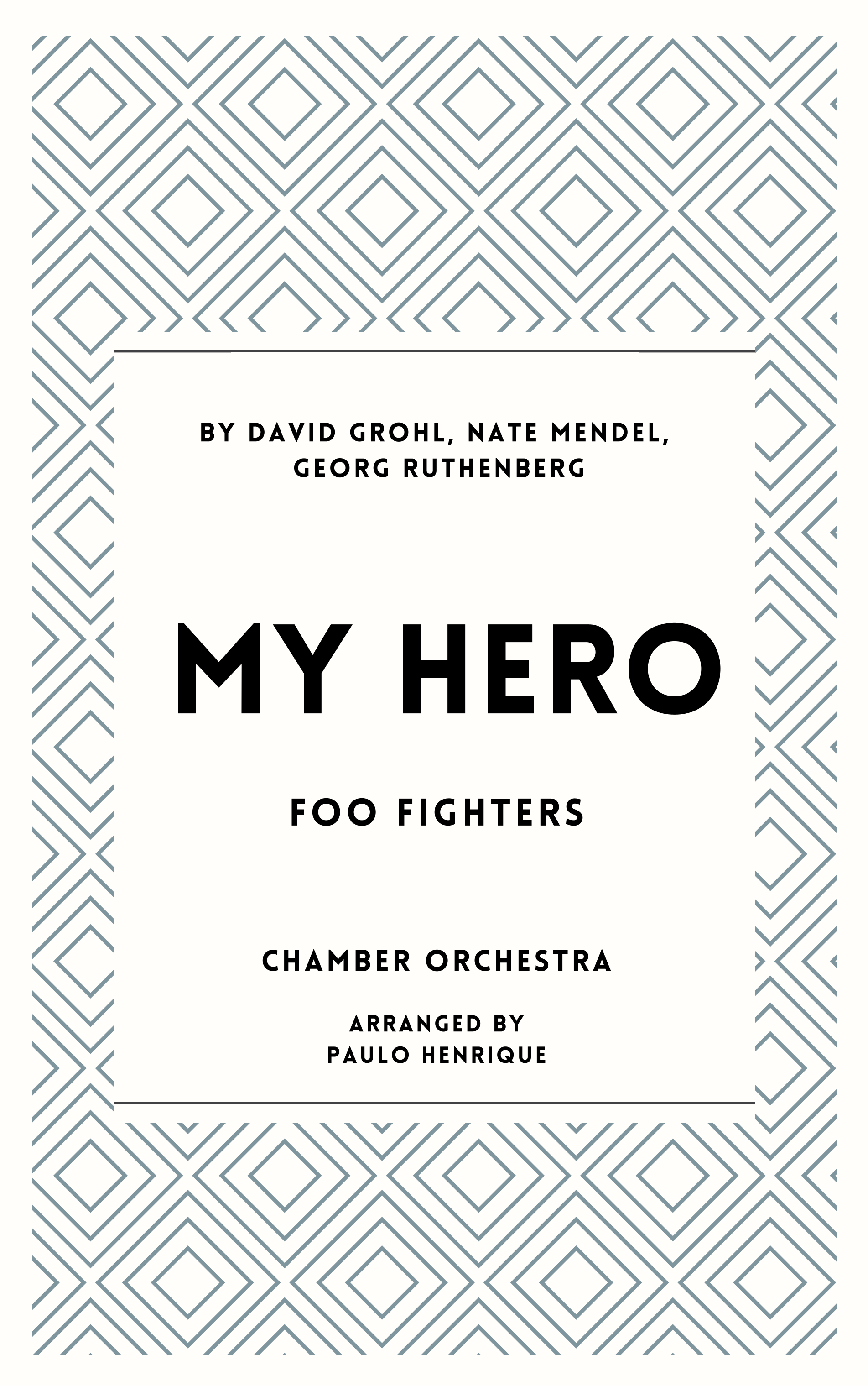 My Hero by Foo Fighters Sheet Music for Chamber Group at Sheet Music Direct