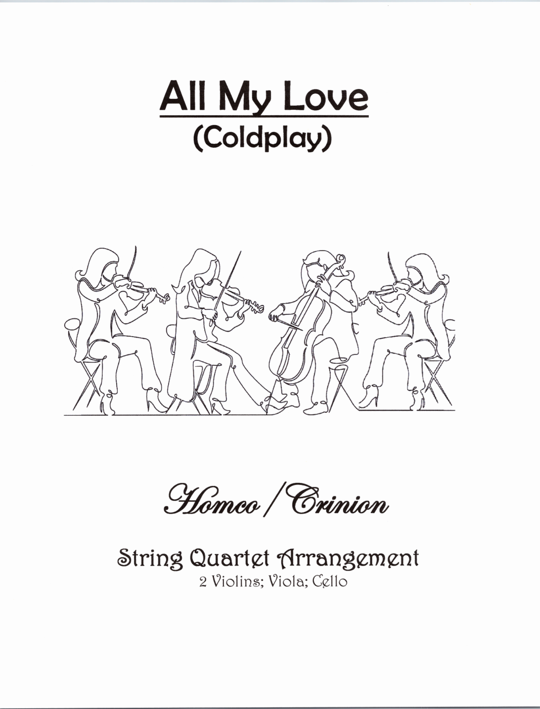 All My Love (arr. Homco/Crinion) by Coldplay Sheet Music for String ...