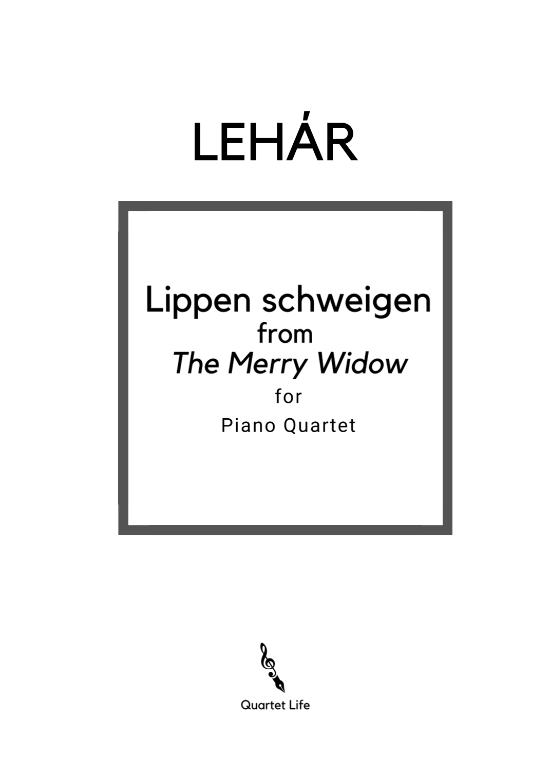 Lippen schweigen by Lehár Sheet Music for String Ensemble at Sheet ...