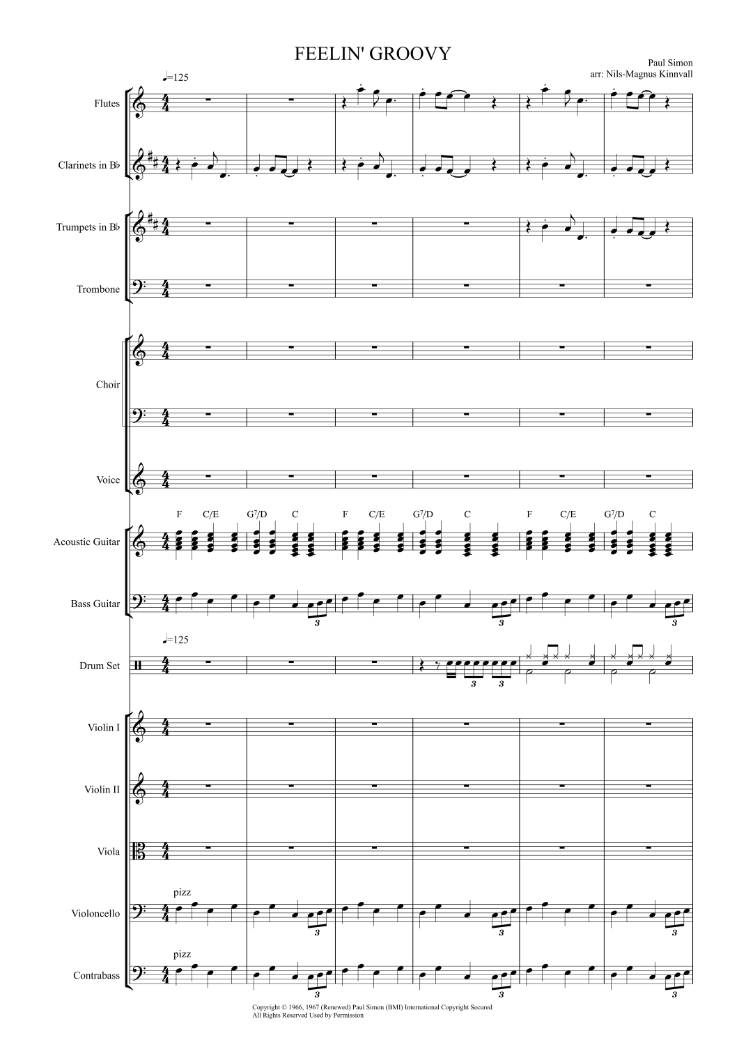 The 59th Street Bridge Song (Feelin' Groovy) (arr. Nils-Magnus Kinnvall ...