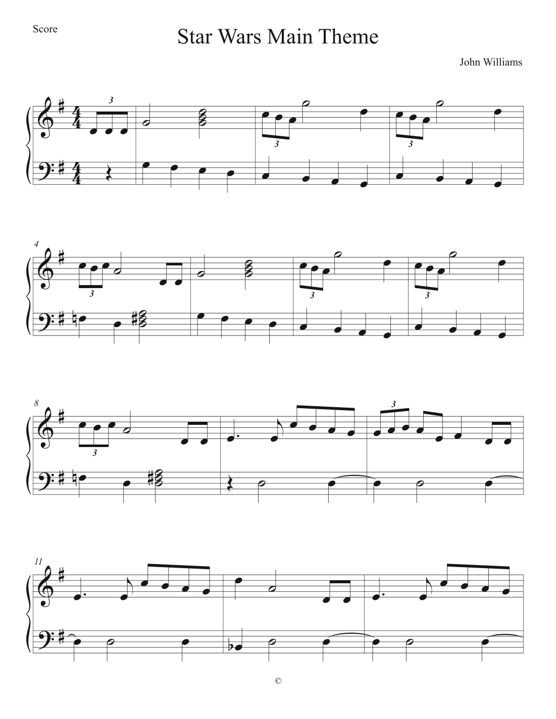 Star Wars : Main Title (arr. Cathy Pate) Sheet Music | John Williams ...