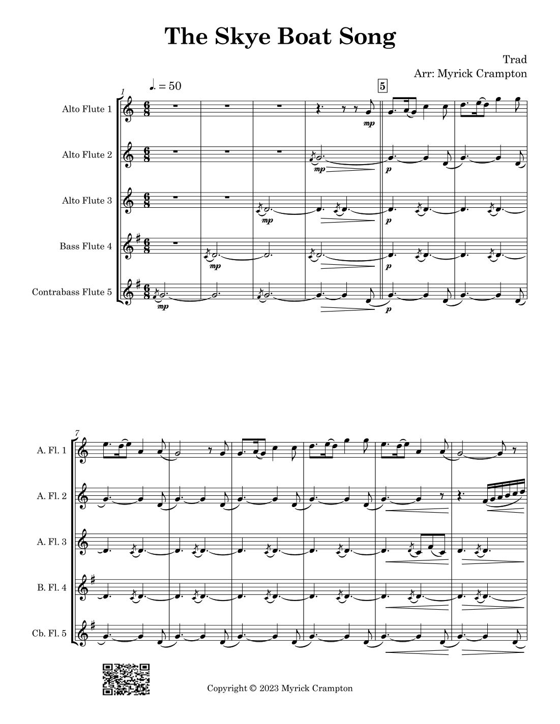 The Skye Boat Song (arr. Myrick Crampton) by Trad Sheet Music for ...