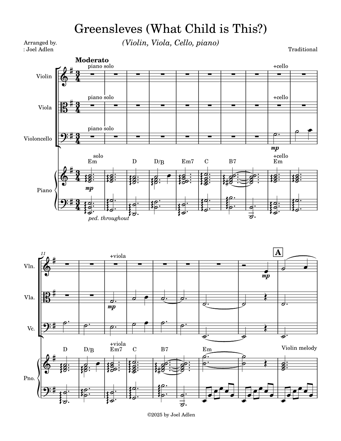 What Child is This? (Greensleeves) (arr. Joel Adlen) by Traditional ...