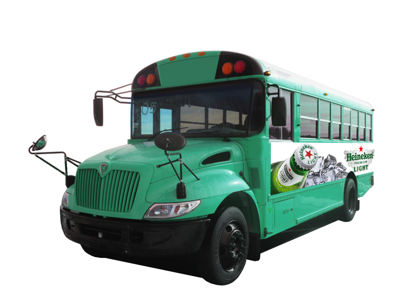 Create realistic mockups for advertising wrap on a School Bus ...