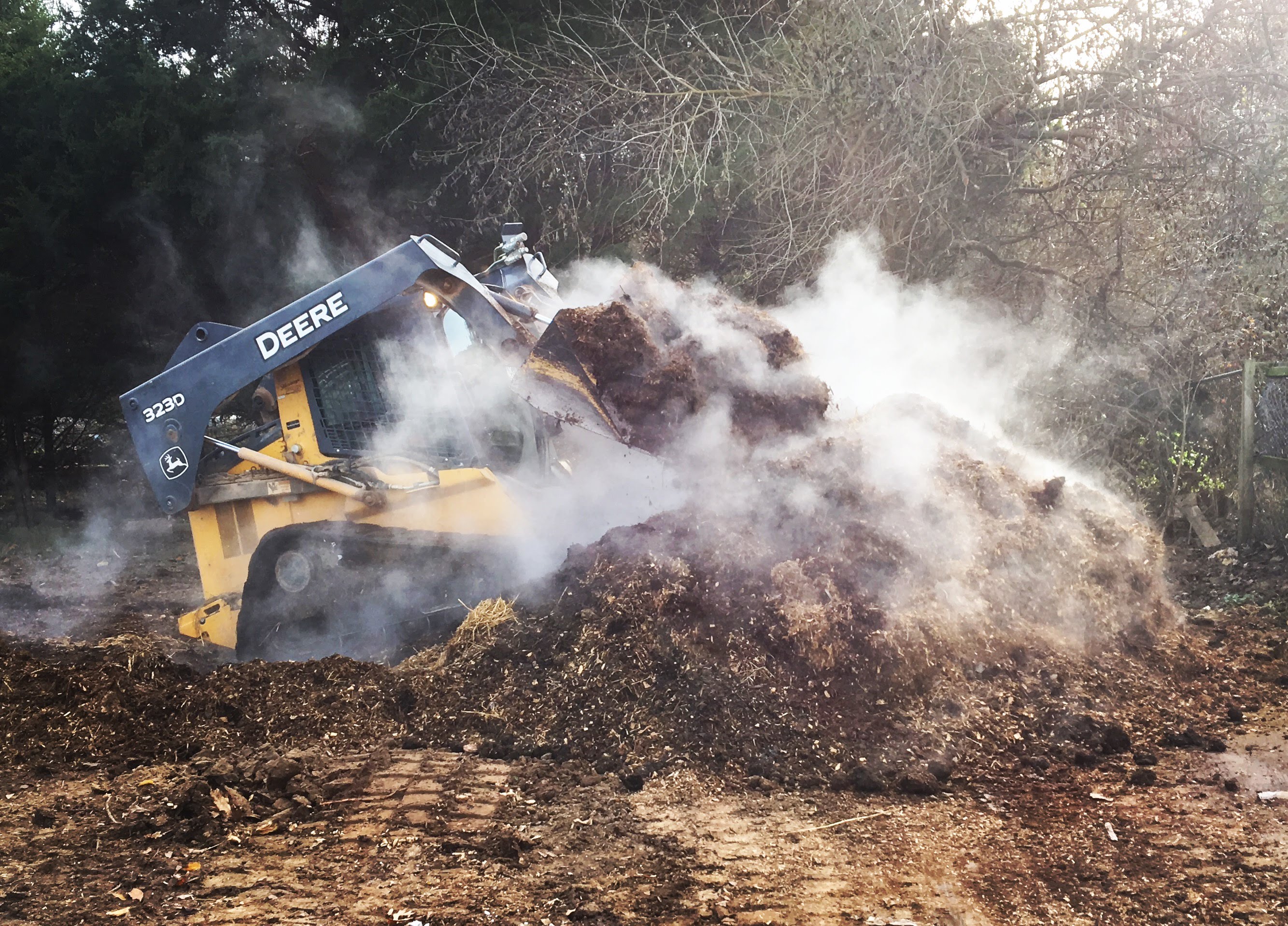 Making Compost On The Farm - Farm Happenings at Millsap Farms - Harvie
