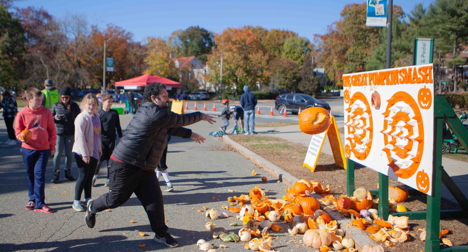 ‘Smashing Success’: Newton Residents Fling Pumpkins at Annual ...