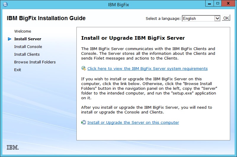 Installing the Windows primary server