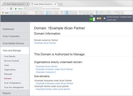 Manage Domains