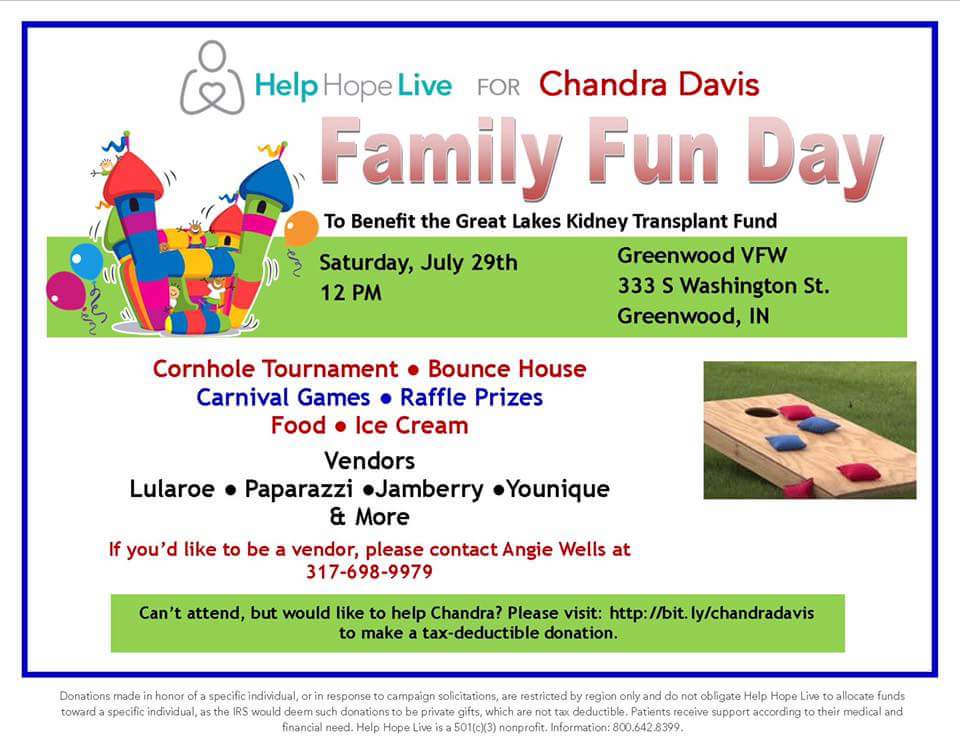 Donate to Chandra Davis' Kidney Transplant Fund - Help Hope Live