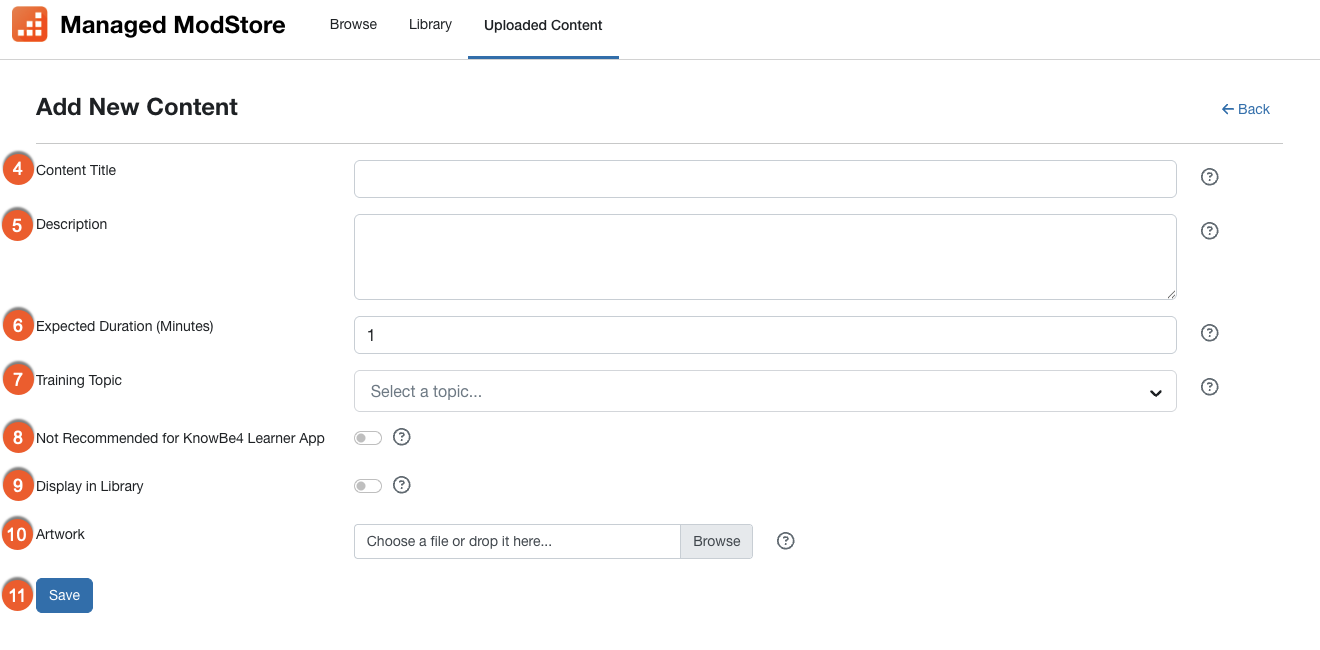 Partner and Multi-Account: Upload Custom Training Content – KnowBe4 Knowledge Base