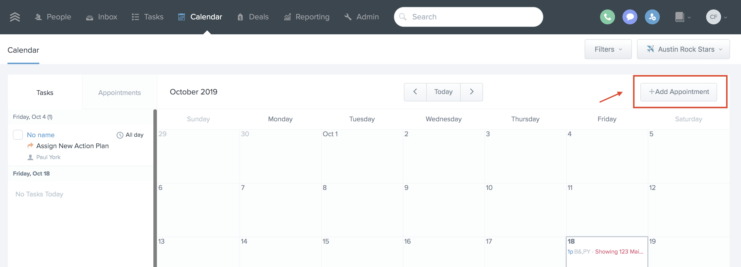 Calendar View & Appointment Setting | Teams - Follow Up Boss