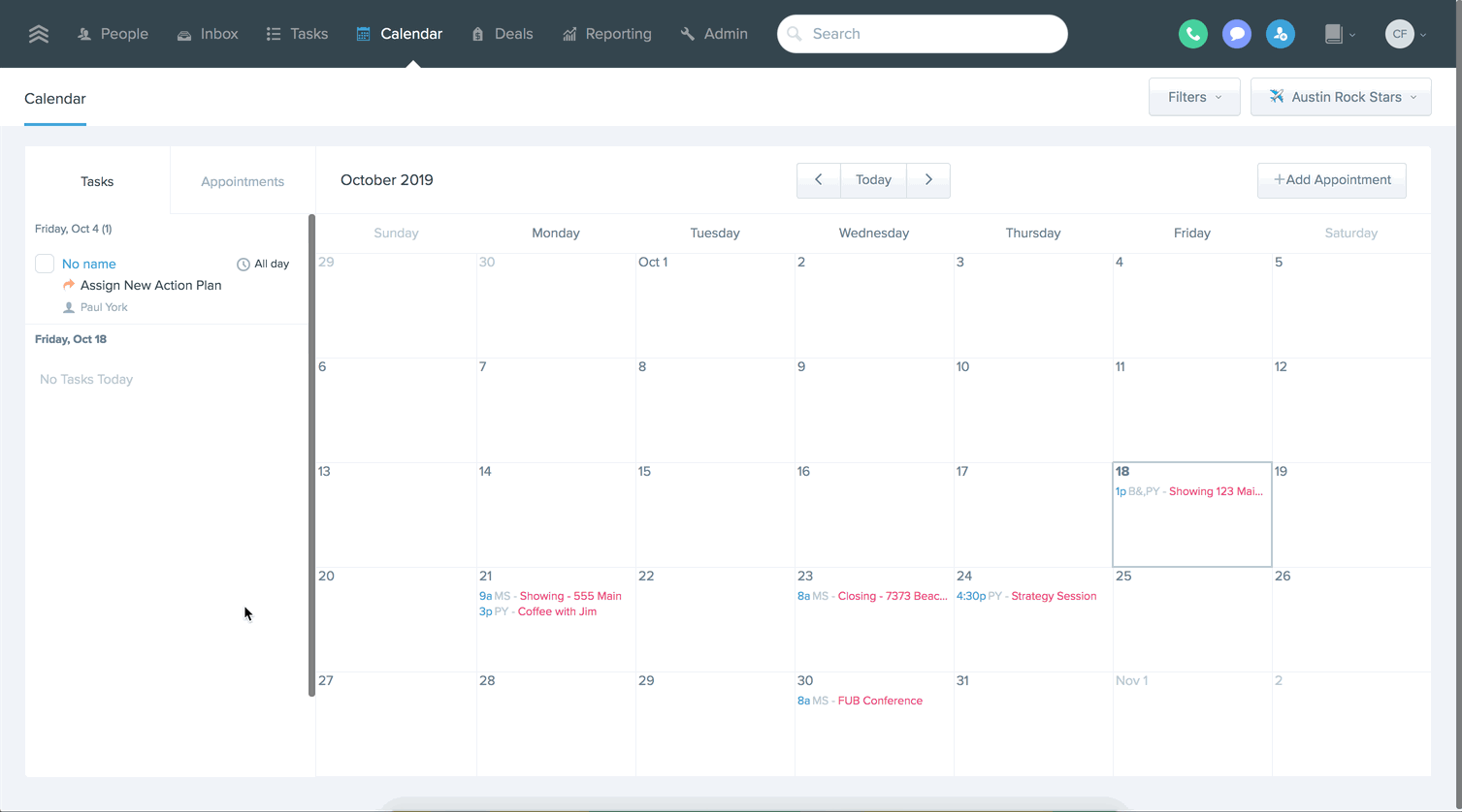 Calendar View & Appointment Setting | Teams - Follow Up Boss