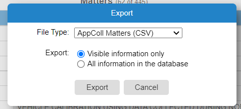 Data Backups and Archives (Exporting your Data) - AppColl