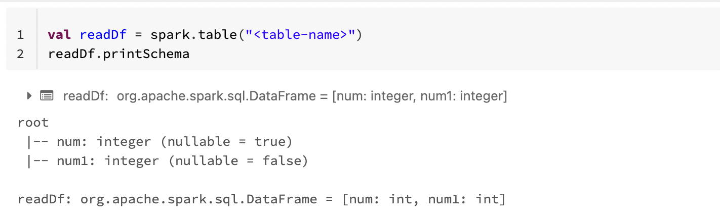 Set nullability when using SaveAsTable with Delta tables - Databricks