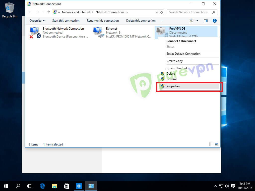 How to set up PureVPN manually on Windows 10 - PureSquare