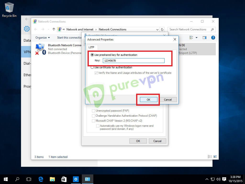 How to set up PureVPN manually on Windows 10 - PureSquare
