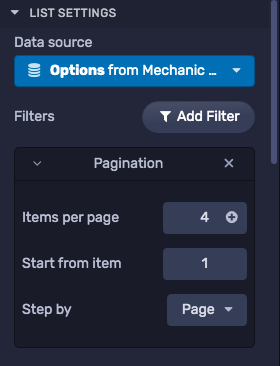 Using the Dynamic Content List Building Block | Viz Flowics Support