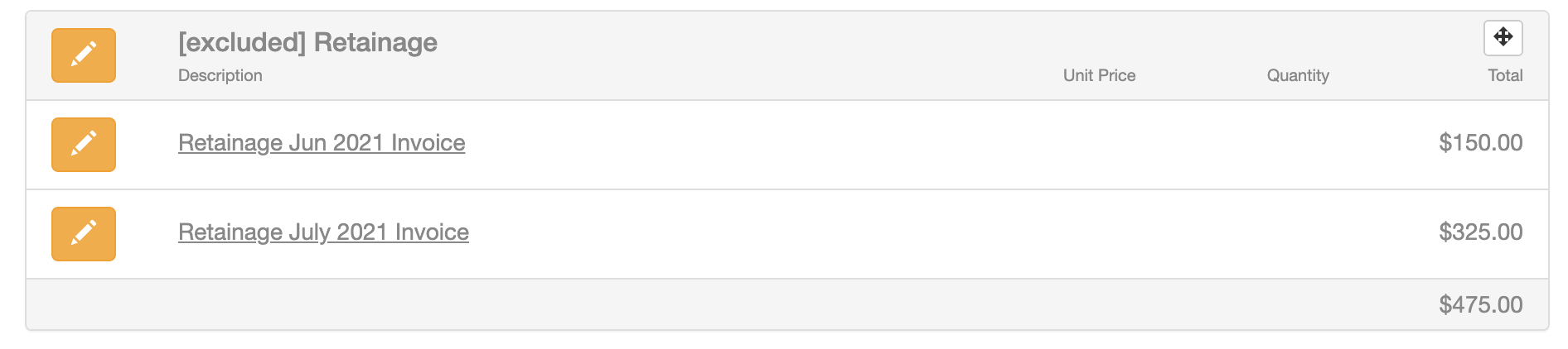 Estimate Rocket — Keeping Track of Retainage Amounts on Projects
