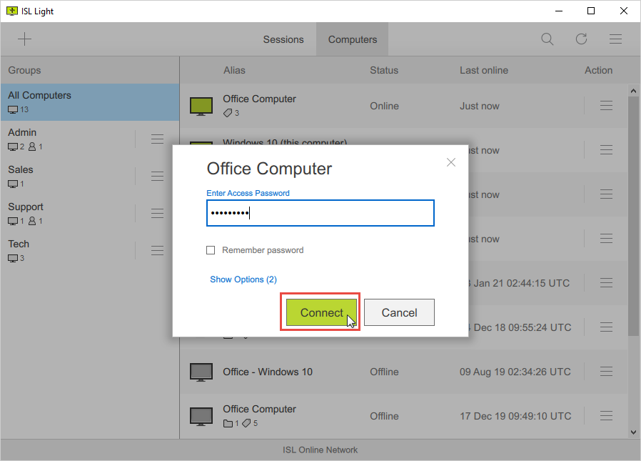 ISL Online — RDP/SSH Jumpbox