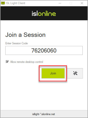ISL Online — Join via Desktop App - ISL Light Client