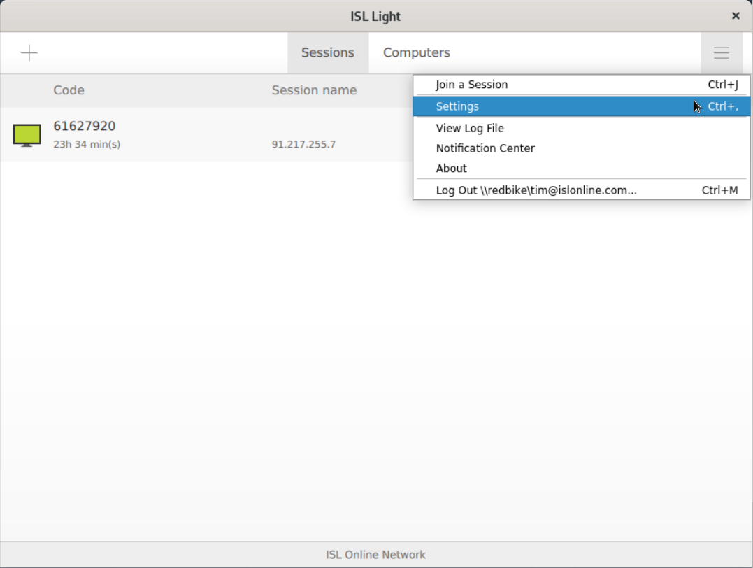ISL Online — RDP from Linux to Windows (Example)
