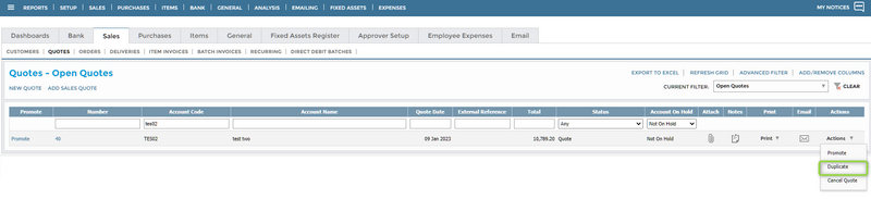 How does the Sales Quotation System Work? - AccountsIQ