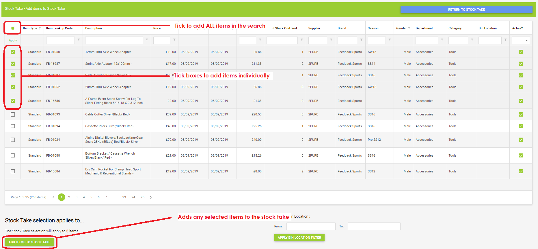 How do I create and complete a Stock Take / Inventory? - Citrus Lime